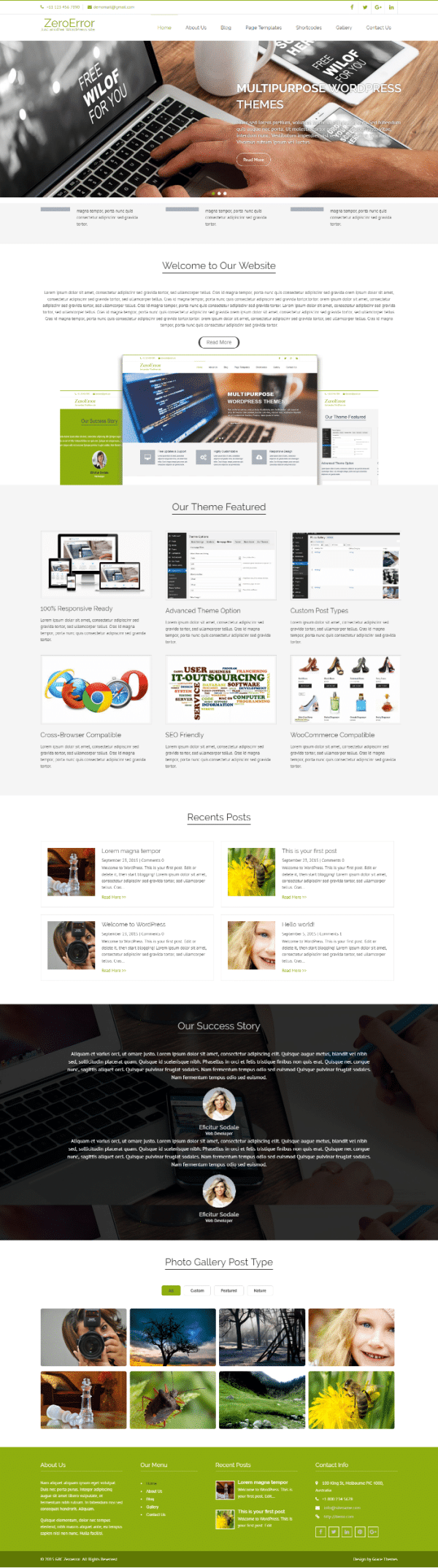 Introducing ZeroError: Our New Multipurpose WordPress Theme - Grace Themes