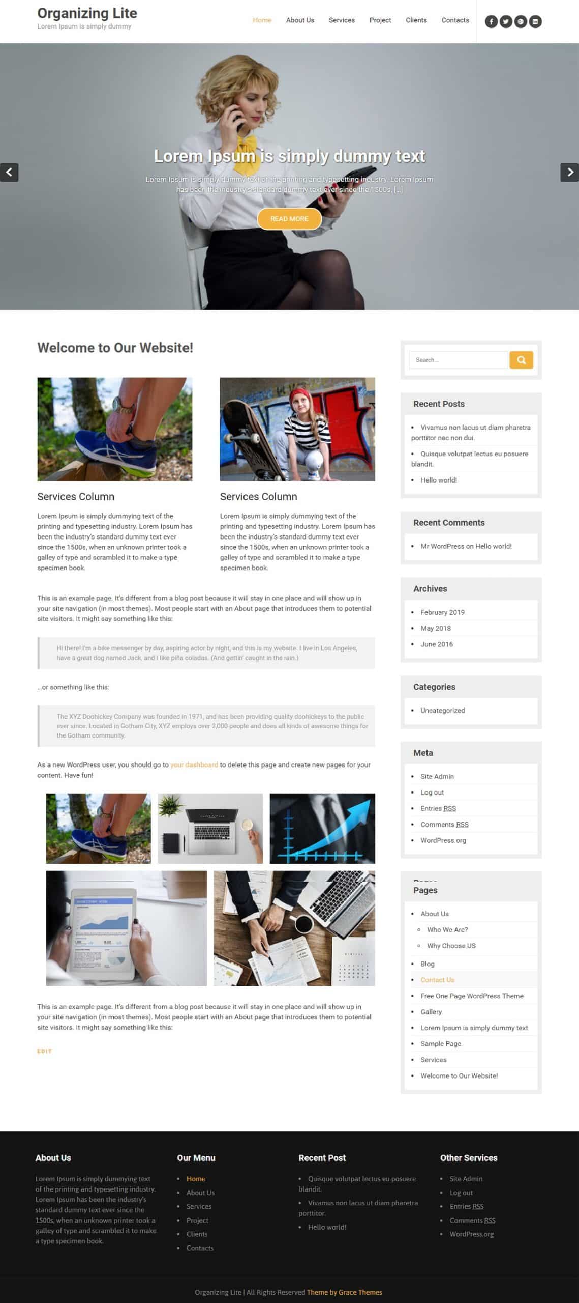 Organizing Lite - Grace Themes