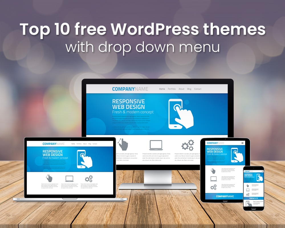 Top 10 Free WordPress Themes With Drop Down Menu Grace Themes