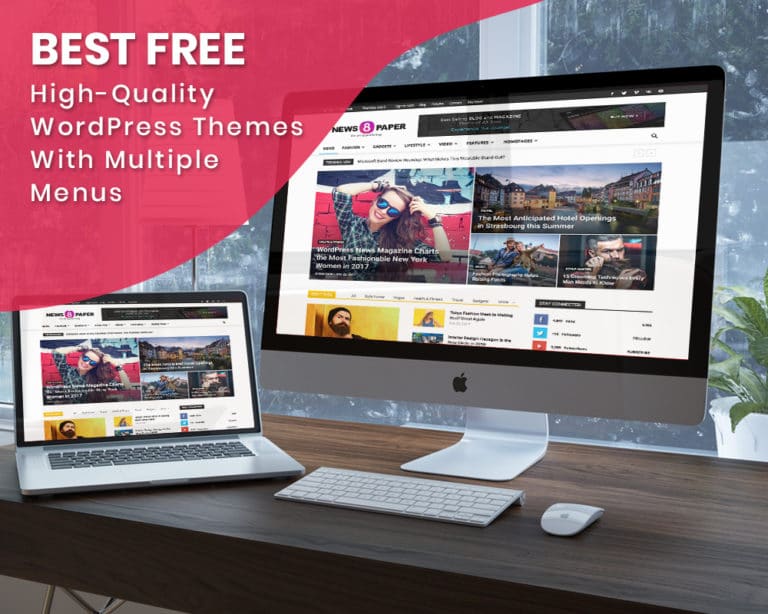 Best Free High-Quality WordPress Themes with multiple menus