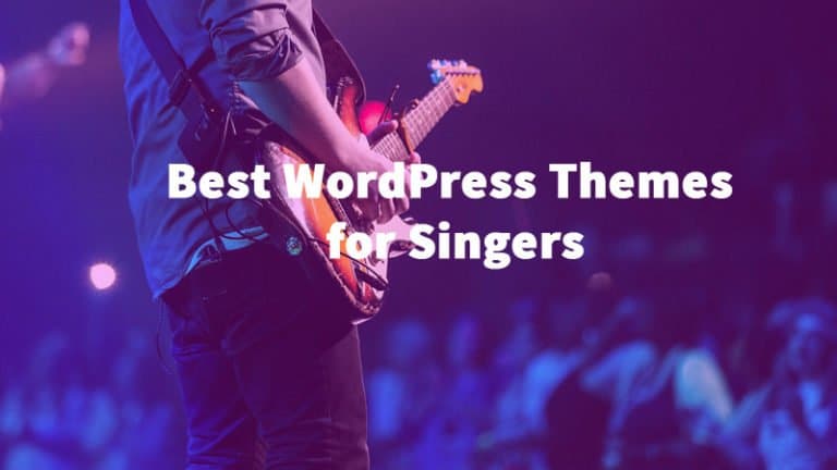 Best WordPress Themes for Singers - Grace Themes