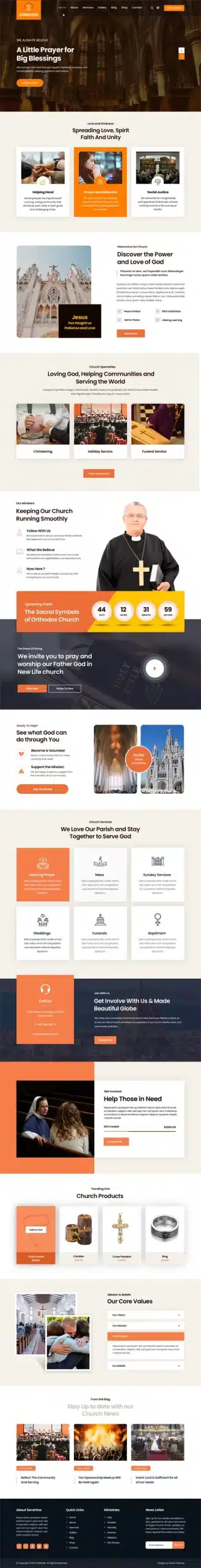 Religious WordPress Theme for Organization and Trust